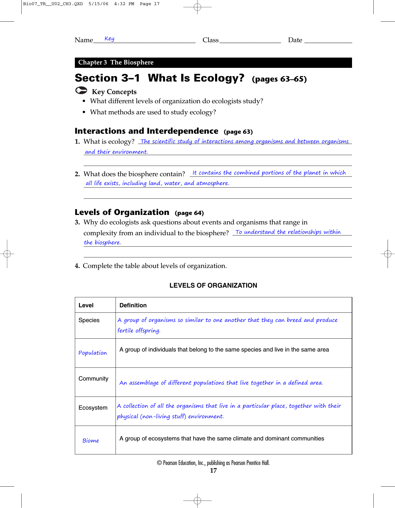 Chapter 3 Principles Of Ecology Worksheet Answers Promotiontablecovers Chapter 3 Principles Of Ecology Worksheet Answers Promotiontablecovers